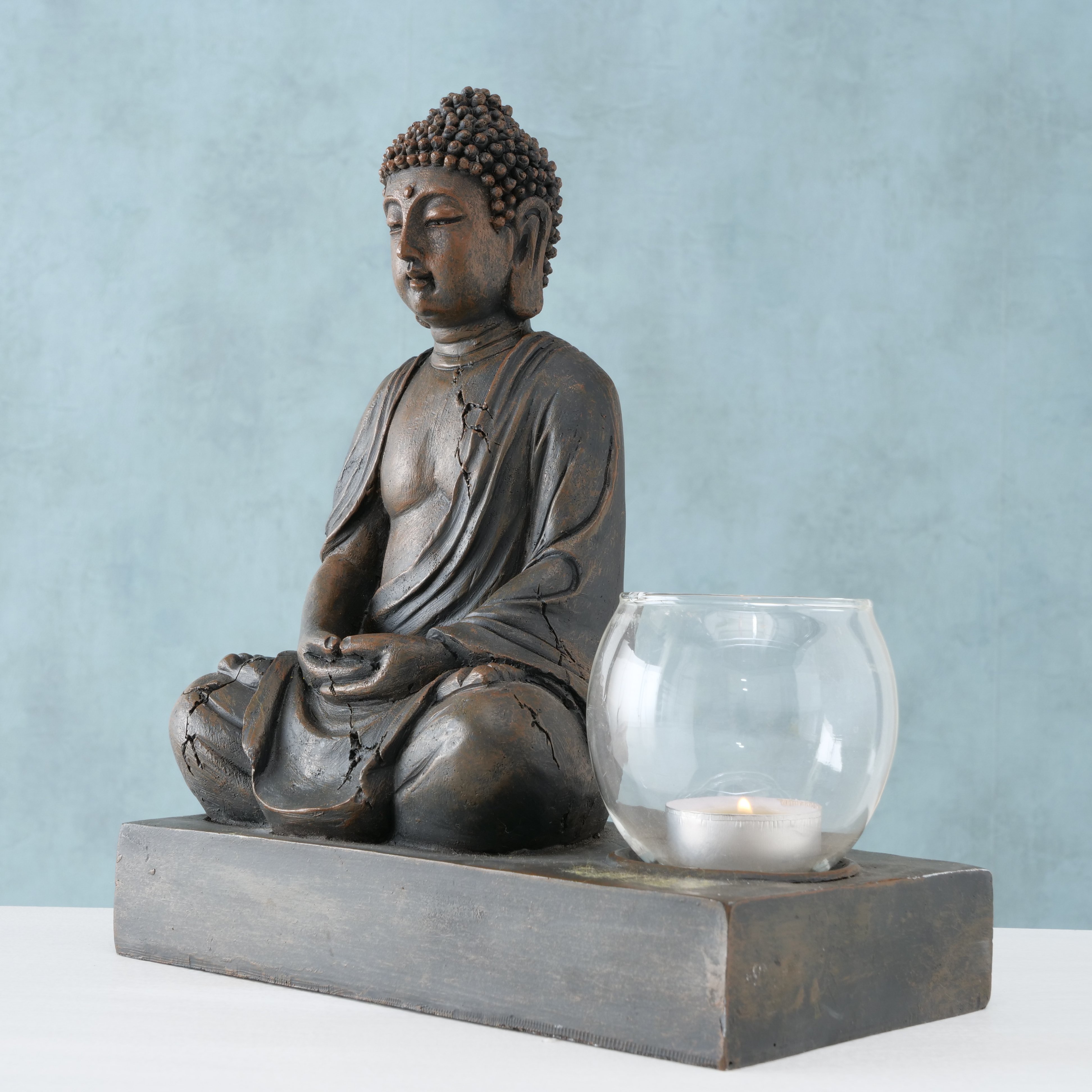 Boltze Dekorativní svícen Buddha 1 ks - 2851400 - darekvakci.cz