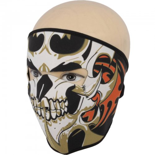 Haker Ochranná neoprénová maska na obličej lebka barevná - MN-04 ...